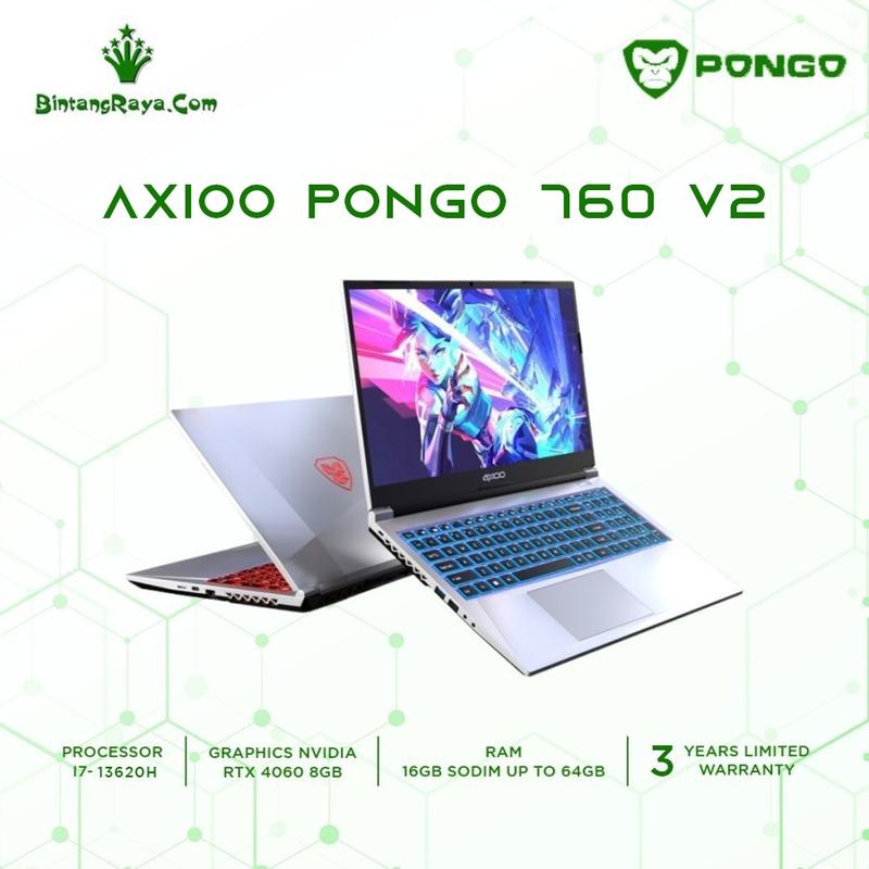 Laptop Axioo Pongo 760 V2 I7-13620H 16GB 512GB RTX 4060 8GB WIN 11 ...