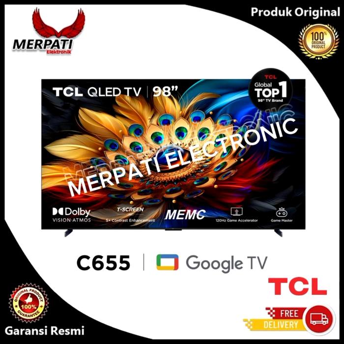 Jual TCL 98C655 QLED PRO 4K UHD SMART GOOGLE TV 98 Inch 144Hz UHD 4K ...