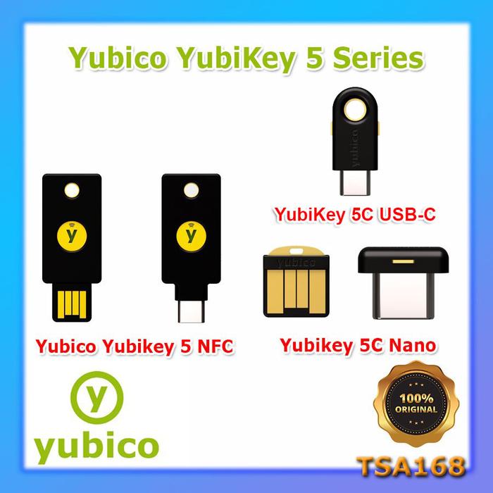Jual Yubico YubiKey 5 5C NFC Nano USB-A USB-C Security Password USB ...