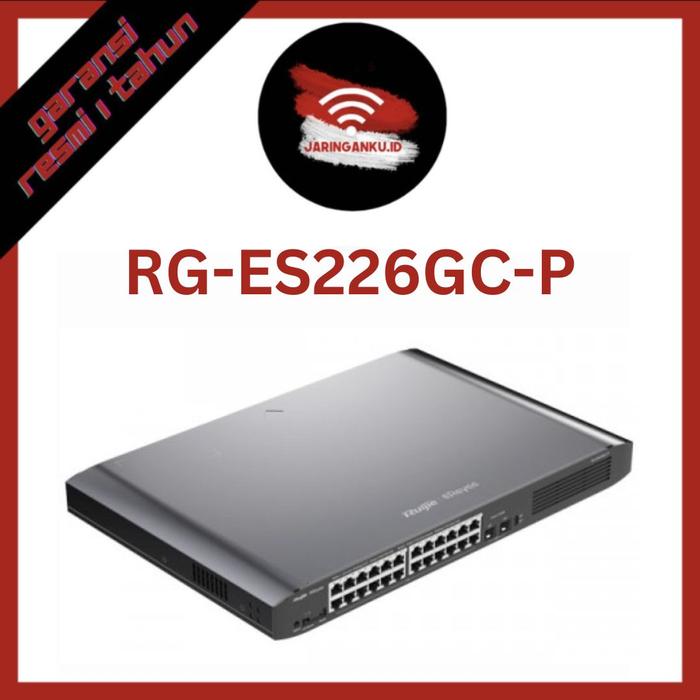 Jual RG-ES226GC-P RUIJIE REYEE 26 PORT GIGABIT CLOUD MANAGED POE SWITCH ...