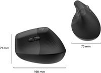 Promo Logitech LIFT Mouse Ergonomic Vertical Wireless Bluetooth Silent ...