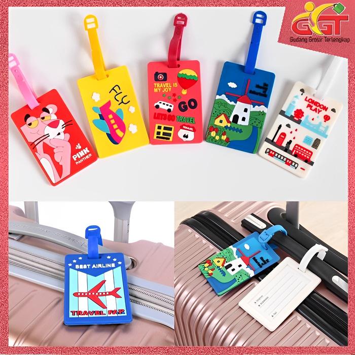 Jual GGT Name Tag Gantungan Koper Motif Lucu Bahan Silikon Luggage Tag ...