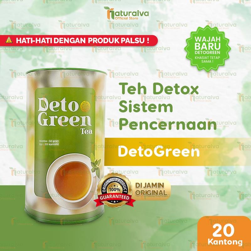 DetoGreen Tea & Detogreen Honey Teh dan Madu Herbal Mmebantu Detoks ...