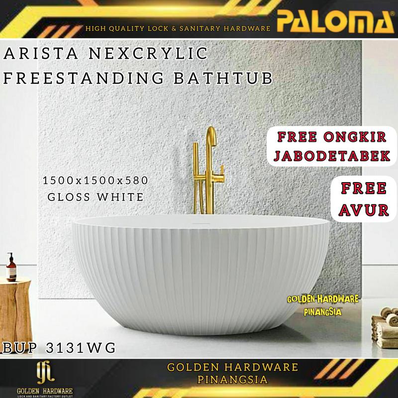 PALOMA BATHTUB BAK MANDI PUTIH NEXCRYLIC FREE STANDING BUP 3131WG ...