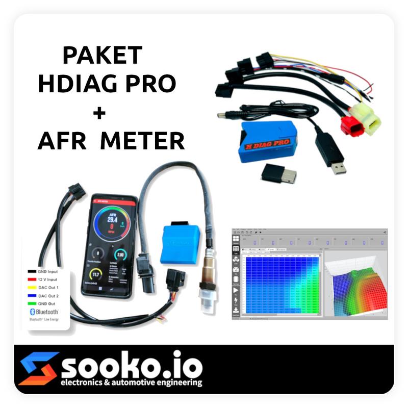 Paket HDiag Pro + Afr Meter wide band - Shop | Tokopedia