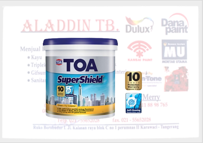 Jual Cat Tembok Exterior / TOA Supershield Sheen Tinting / READY SEMUA ...