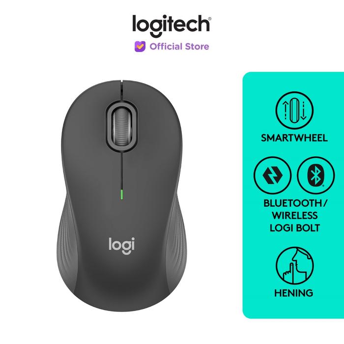 Promo Logitech Signature M550 L Mouse Wireless Bluetooth Silent Clicks ...