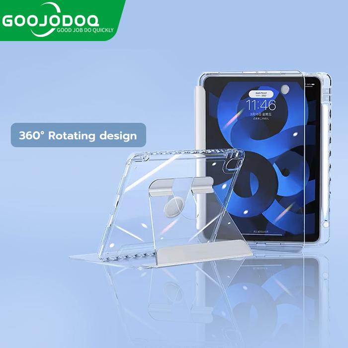 Promo GOOJODOQ Rotating Transparent Precision Acrylic Case for iPad 8.3 ...