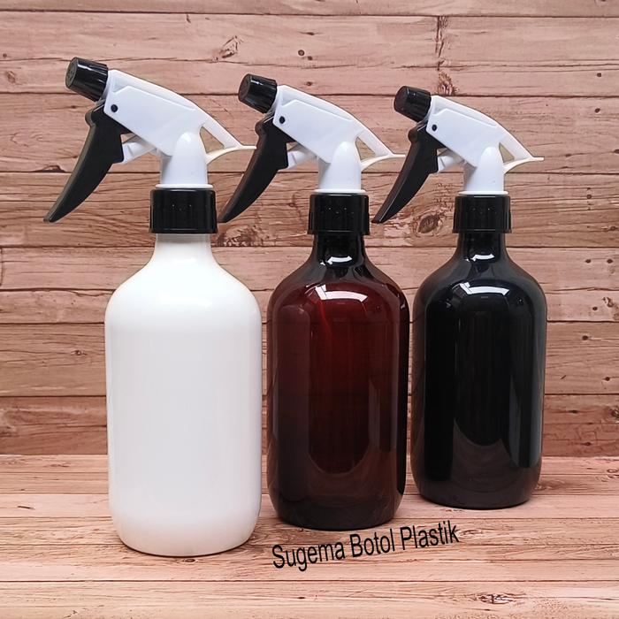 Jual Botol Spray Trigger 500ml Mada Kispray 500 ml Tutup Putih Hitam ...