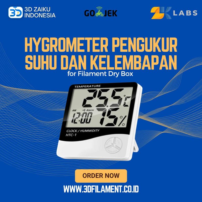 ZKLabs Hygrometer Pengukur Suhu dan Kelembapan for Filament Dry - Shop ...