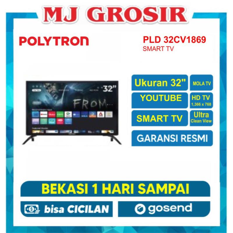LED TV POLYTRON 32" 32CV1869 32 INCH SMART TV - Shop | Tokopedia
