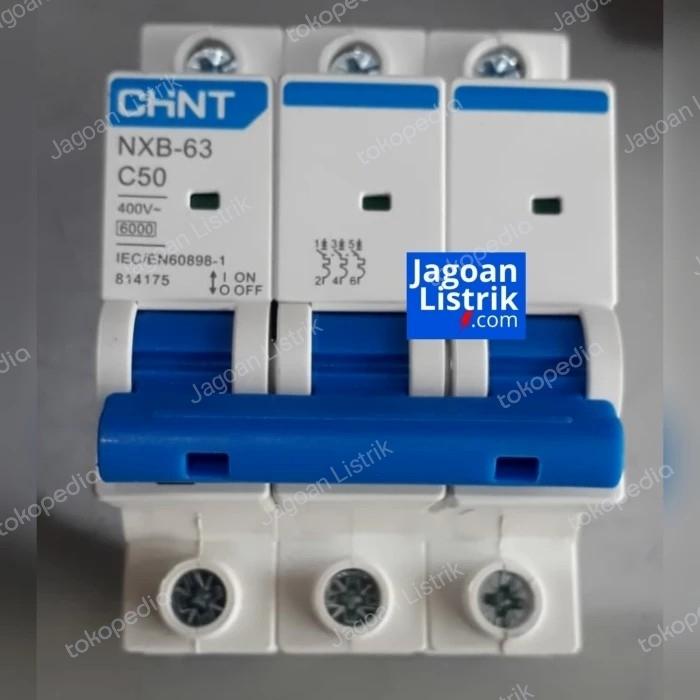 Jual MCB Chint NXB-63 3P 50A 3 Phase 50 Ampere Chnt NXB63 - Kota ...