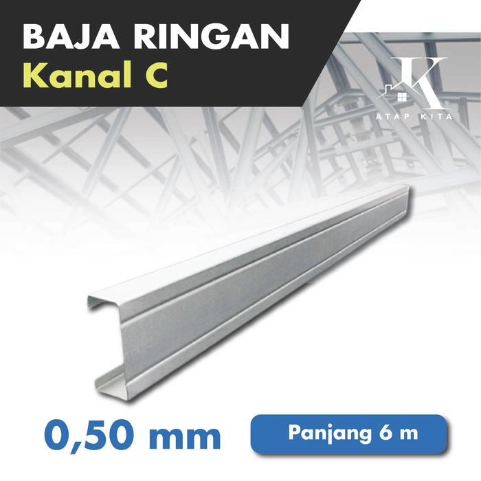 Jual Baja Ringan 0.50 mm / Kanal C / CNP Baja Ringan / C75 / Canal C 75 ...