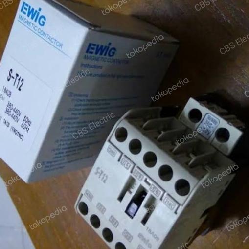 Jual Ewig Magnetic Contactor 20Ampere ST12 / Kontaktor 3Pole 20Amper ST ...
