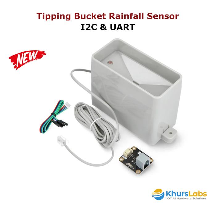 Jual Gravity Tipping Bucket Rainfall Sensor - I2C & UART ( Sensor Hujan ...