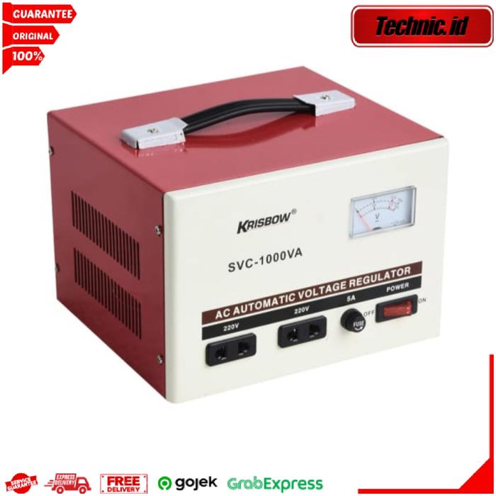 Jual Krisbow Stabilizer Analog 1 Kva Alat Penstabil Arus Listrik - Kab ...