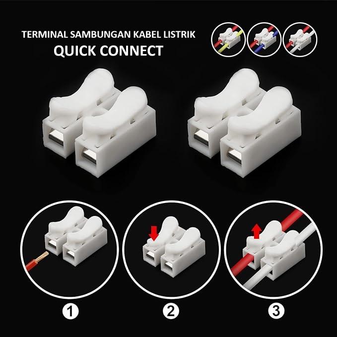Quick Connect Terminal Connector Konektor Sambungan Kabel Listrik ...
