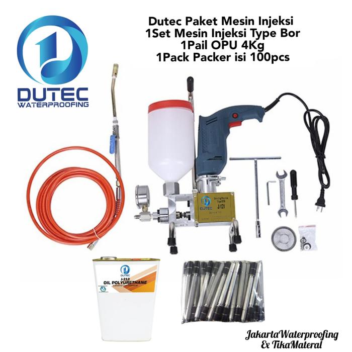 Jual DUTEC Paket Lengkap Mesin Injeksi Beton Set Bor + Opu 4Kg + Packer ...