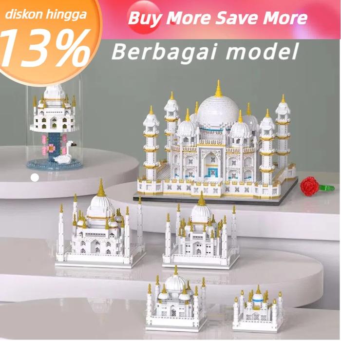 Jual Bricks Nano Block Bangunan Taj Mahal India Model Taj Mahal Bricks ...