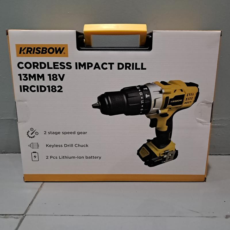 Cordless impact drill krisbow - Shop | Tokopedia