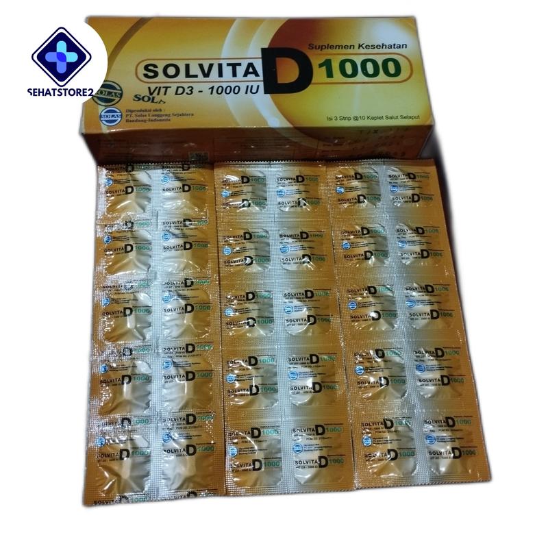solvita d 1000 vitamin d3 1000 iu box 30 tablet - Shop | Tokopedia