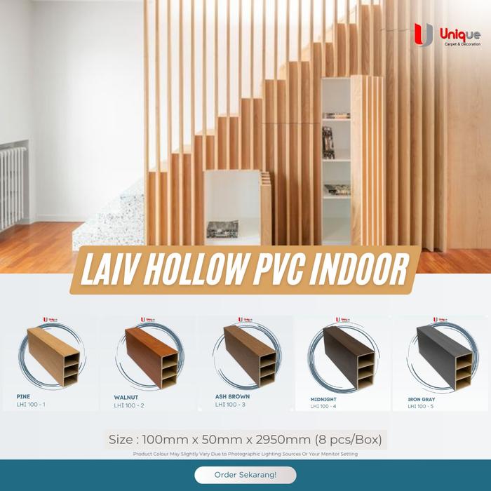 Jual Hollow Lai V 10 x 5 cm PVC / Kisi Kisi Partisi Pembatas Ruangan ...