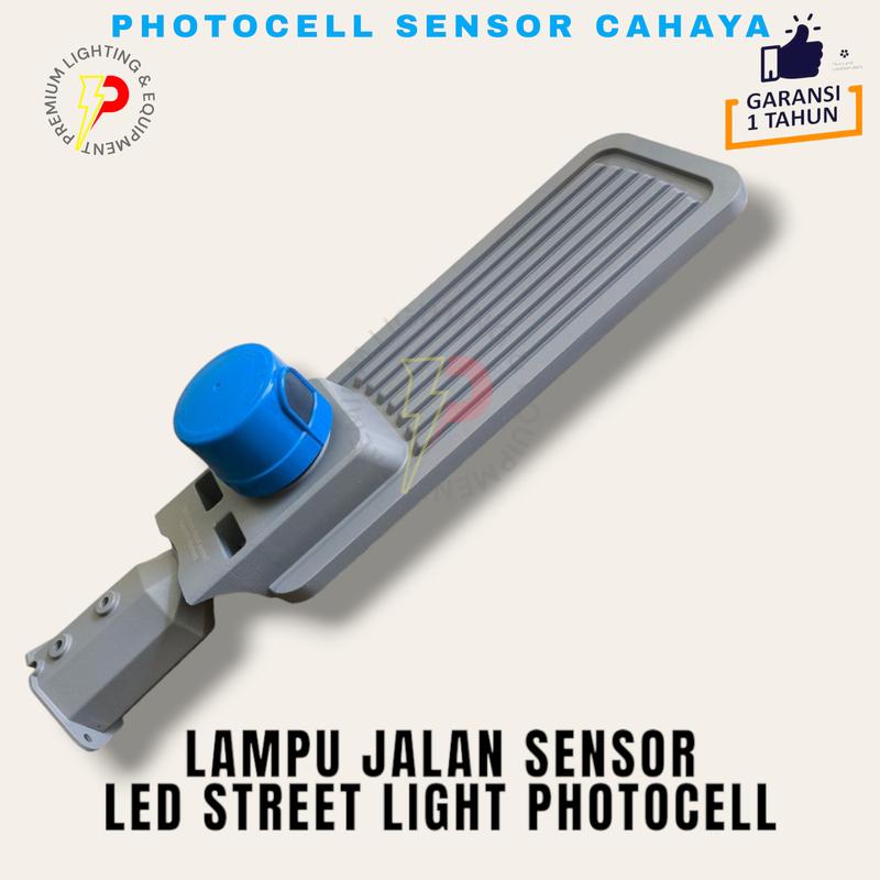 PJU lampu jalan LED 150W Pakai Sensor Cahaya Photocell 150 WATT Putih ...