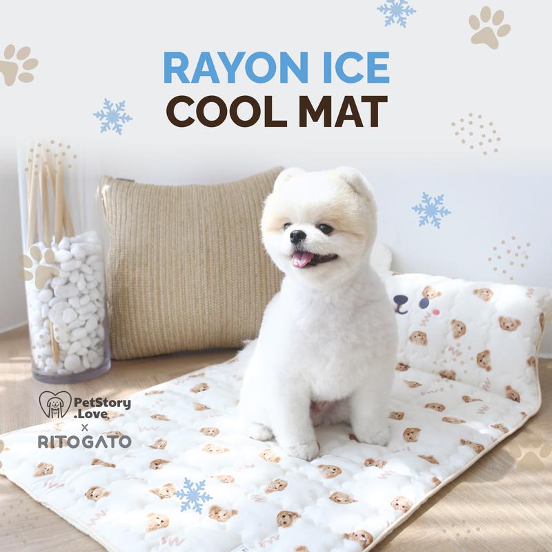 Ritogato Ice Bear Rayon Cool Mat for dog - Shop | Tokopedia