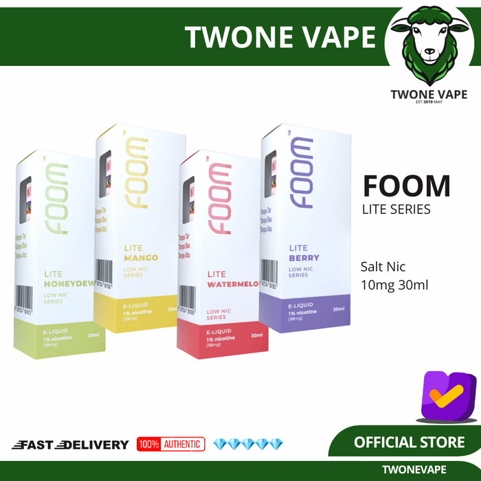 Jual Foom Lite Seris Mango/Honeydew/Watermelon/Berry Salt Nic 30Ml ...