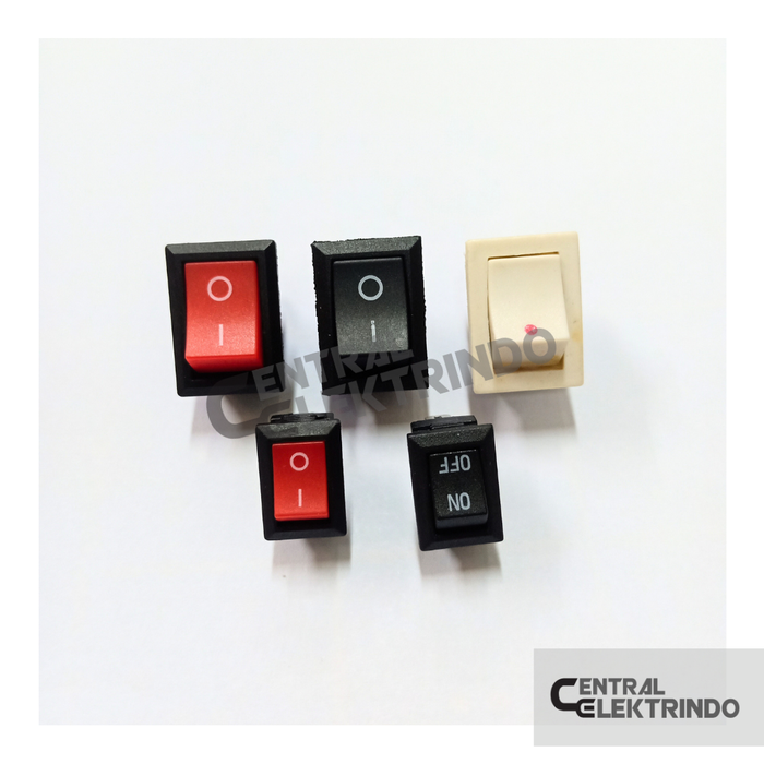 Jual Switch Karaoke On Off 2 pin Saklar On Off 2 kaki - Hitam / Merah ...
