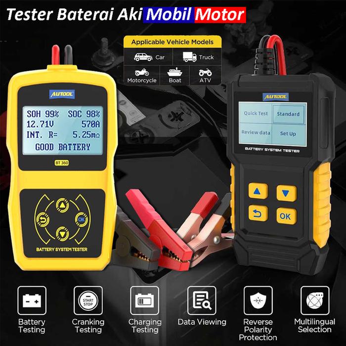 Jual Alat Test Aki Accu Digital Tester Baterai Voltmeter Analyzer ...