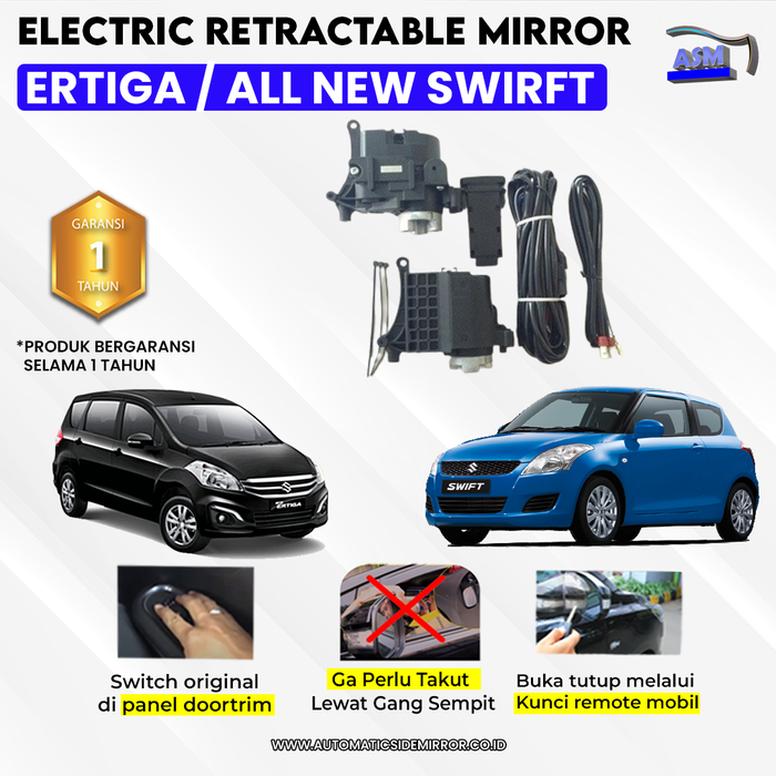 Jual Retract Spion Lipat Ertiga All New Swift Switch Single SHM - Kota ...