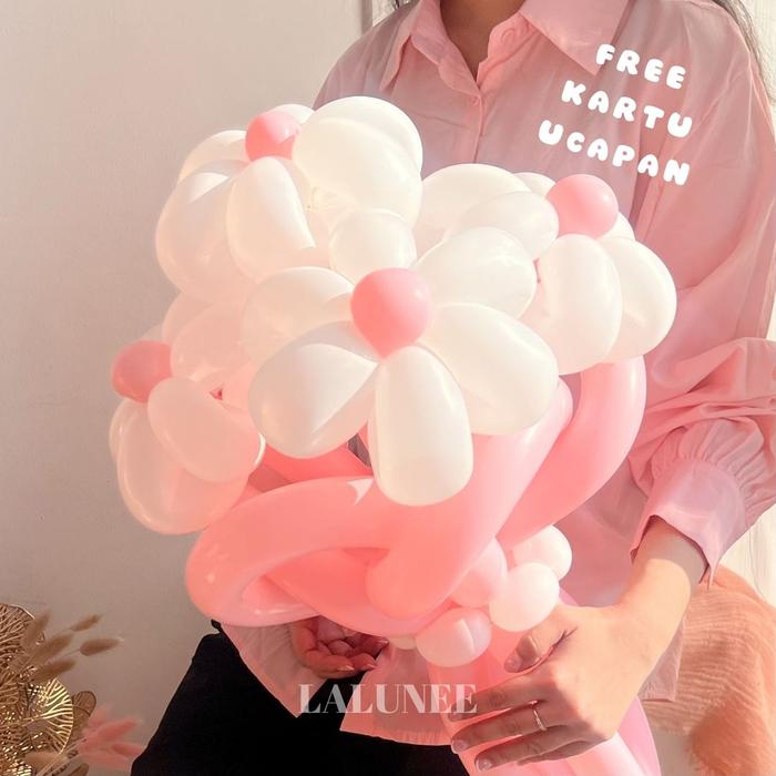 Jual Buket Bunga Balon Flower Balloon Twist Bouquet Lucu Murah Buket ...
