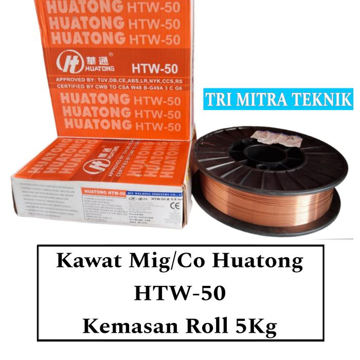 Jual (5kg) Kawat Las Co Mig Wire Huatong 0,8mm Kemasan 5kg Huatong HTW ...