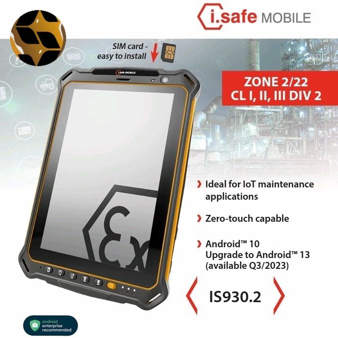 ISAFE IS930.2 Tablet Intrinsically Safe Atex Zone 2 RIVAL ECOM - Shop ...