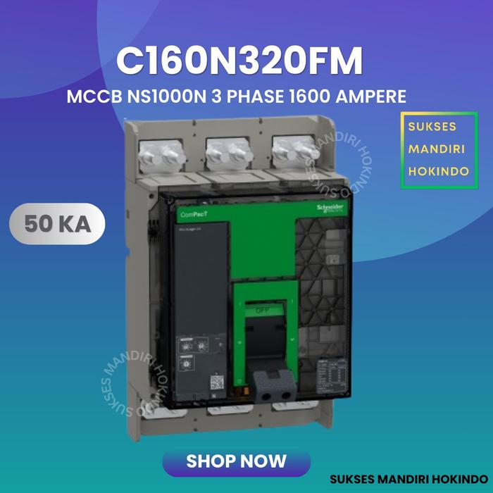 Promo MCCB NS1600N 3 Phase 1600 Ampere 3P 1600A Breaker 50kA C160N320FM ...