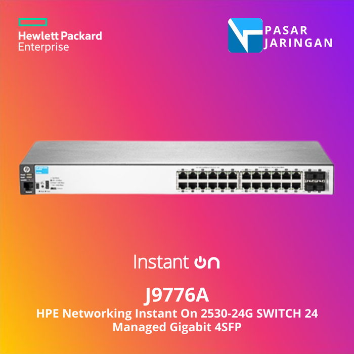 Jual HPE J9776A 2530-24G SWITCH 24 Managed Gigabit 4SFP - Jakarta Pusat ...