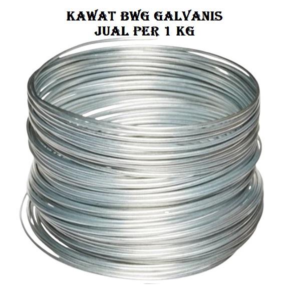 Jual Per 1 kg Kawat BWG Putih No 18 Galvanis 1.2 mm Alat Pengikat Beton ...