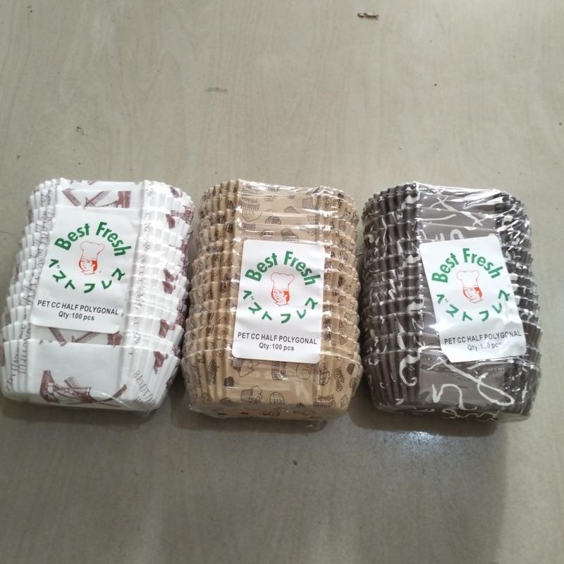 Cup roti oval laminasi kecil S (isi 100pcs) Cupcake Ukuran 7x3x2cm ...