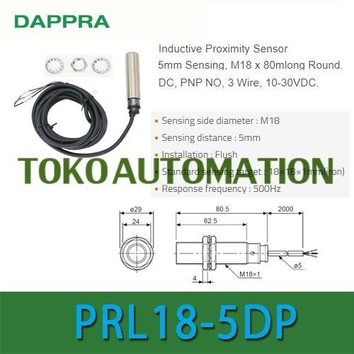 PRL18-5DP PRL18 - 5DP M18 5MM PNP NO Inductive Proximity Sensor OF95 ...