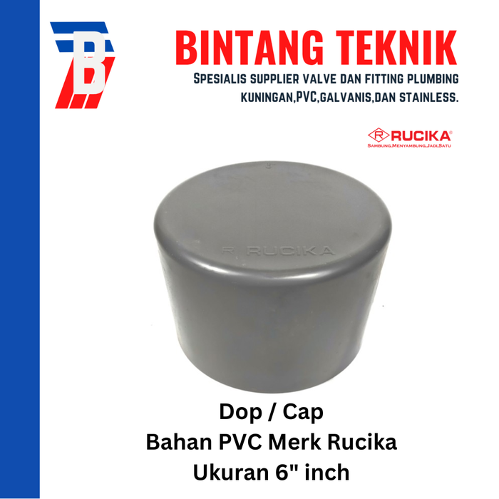 Jual Dop / Cap PVC Rucika 6" inch AW (Tebal) - Jakarta Barat - Bintang ...