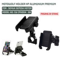 Jual MOTOWOLF PREMIUM ALUMINIUM PHONE HOLDER STANG MOTOR DUDUKAN HP ...