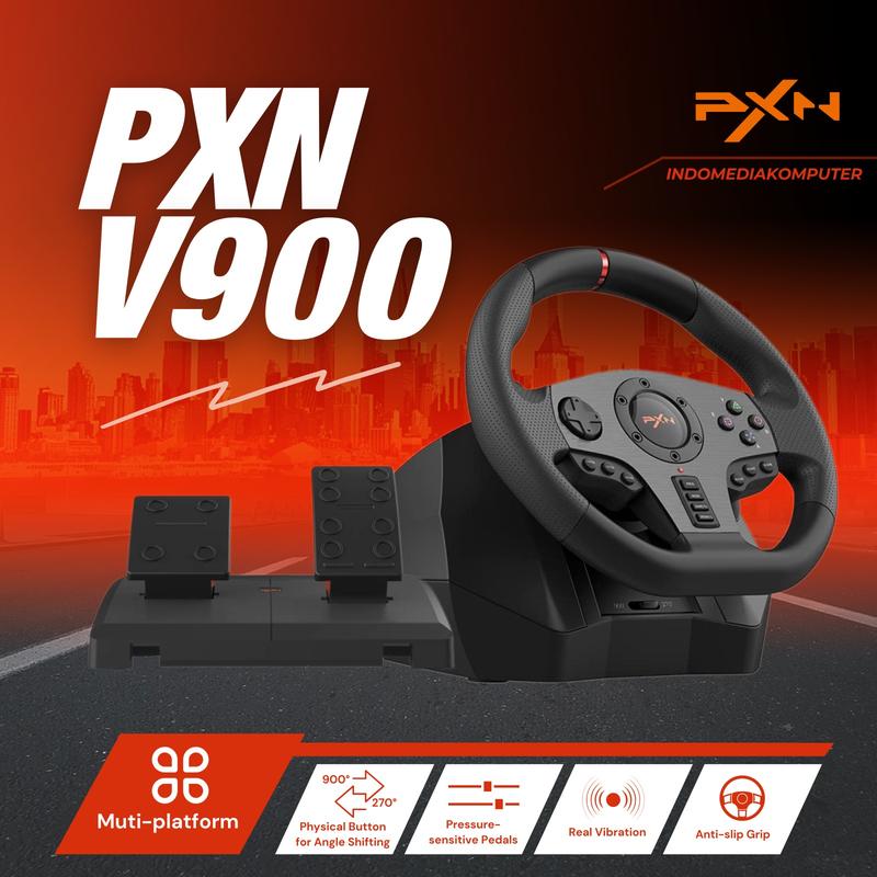 PXN V900 PC Racing Wheel Race Steering Wheel with Pedals - Shop | Tokopedia