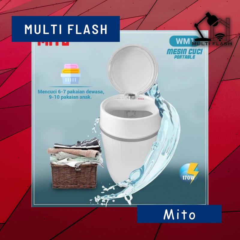 Mesin Cuci Portable Mito WM1 - Mesin Cuci Mini Portable 3,5 KG - Shop ...
