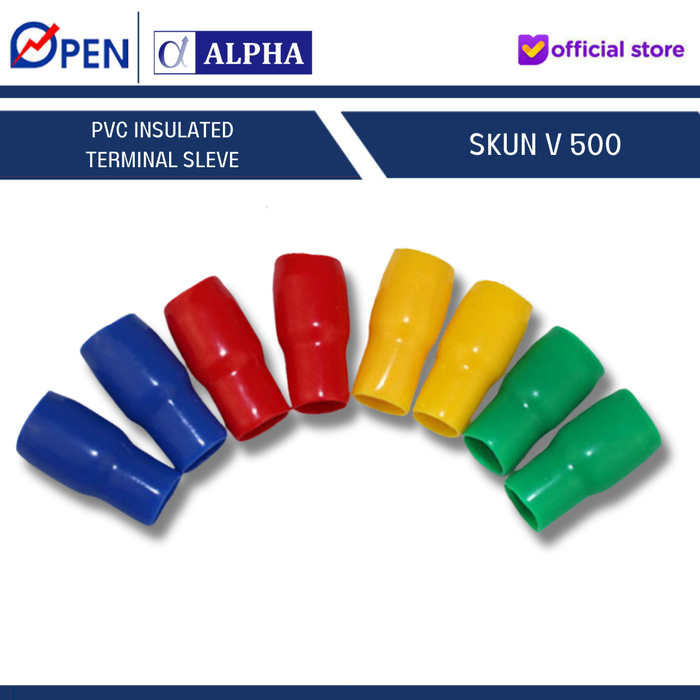Jual PVC INSULATED TERMINAL SLEEVE / SKUN V 500 BRAND ALPHA - Jakarta ...