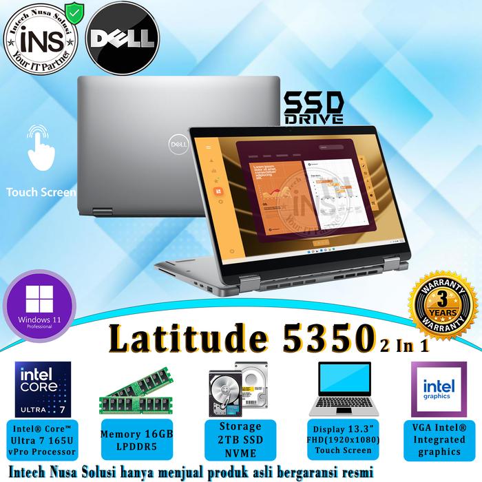 Jual Dell Latitude 5350 2 in 1 Touch Screen Intel Core Ultra 7 165U ...