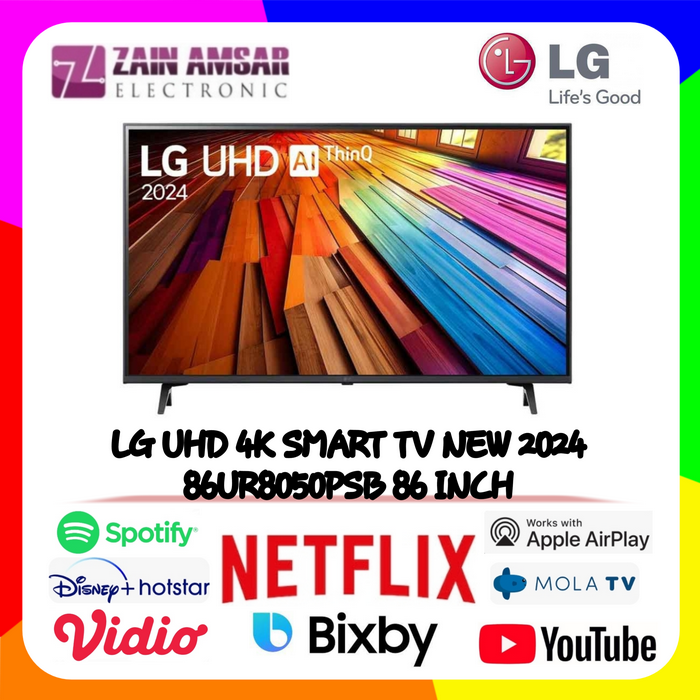 Jual LG 86UT8050/86UT8050PSB UHD 4K SMART TV 86 INCH NEW 2024 - Kota ...
