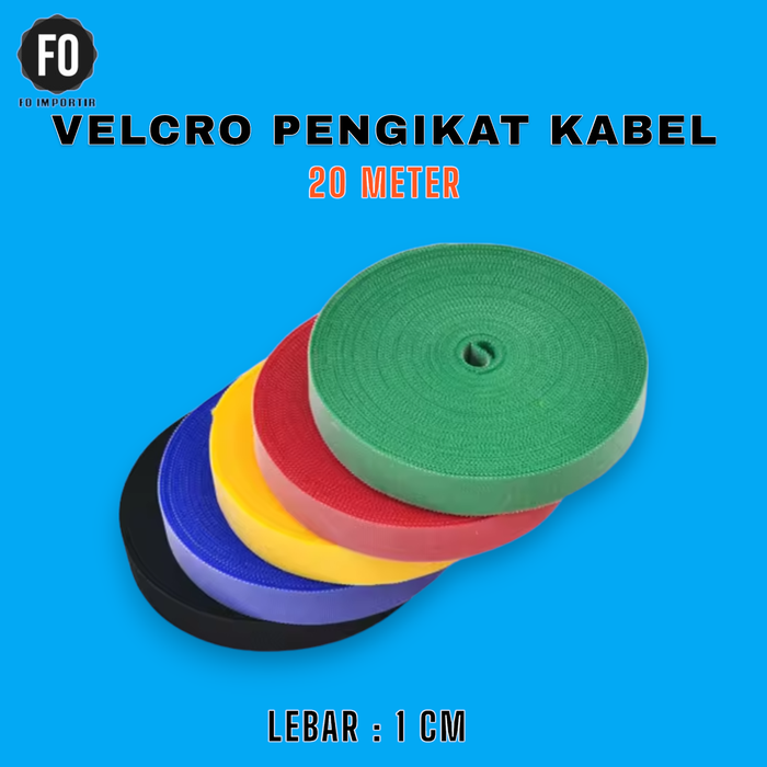 Jual VELCRO perekat kabel 20M / velcro P 20 meter FIBER OPTIK/ FO ...