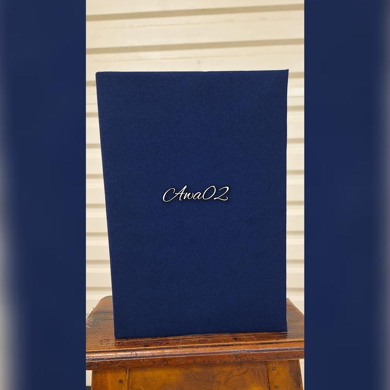 map polos/ijazah bahan bludru warna biru Dongker - Shop | Tokopedia