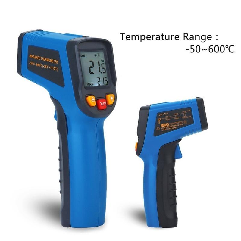 Alat Ukur Suhu tanpa Sentuh 500C + Laser Infrared + Desain Ergonomik ...